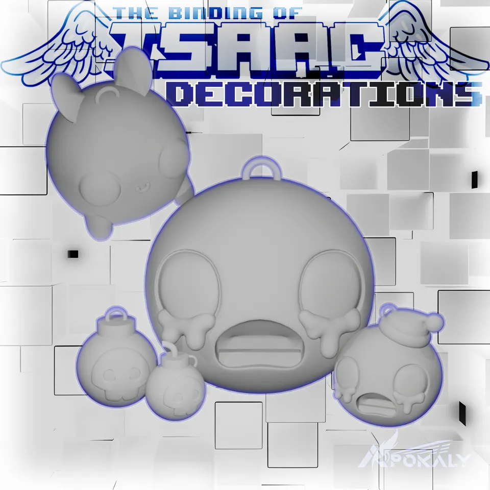 TBOI Christmas Decorations by Apokaly | Download free STL model ...