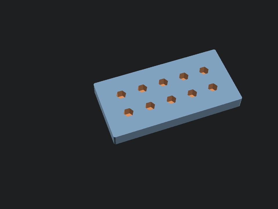 Hex Router Drill Bit Storage or Inlay - parametric and customizable by ...