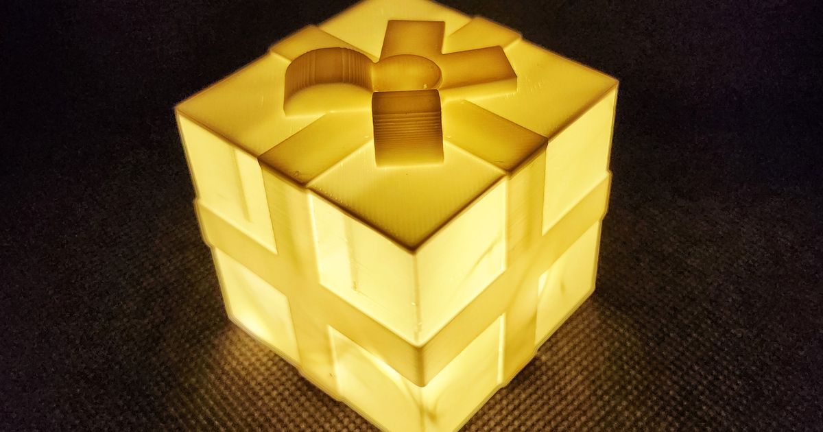 Glowing Led Gift Box (not vase mode) by Triple G Workshop | Download ...