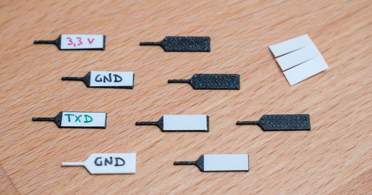 Breadboard net labels by ygoe | Download free STL model | Printables.com