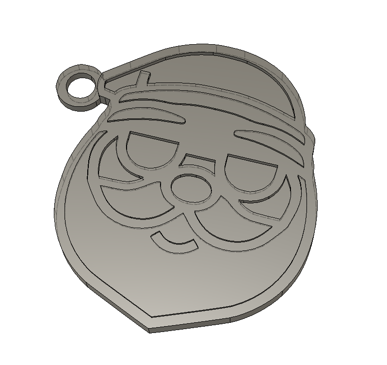 Santa Keychain by CezaryKrzy | Download free STL model | Printables.com