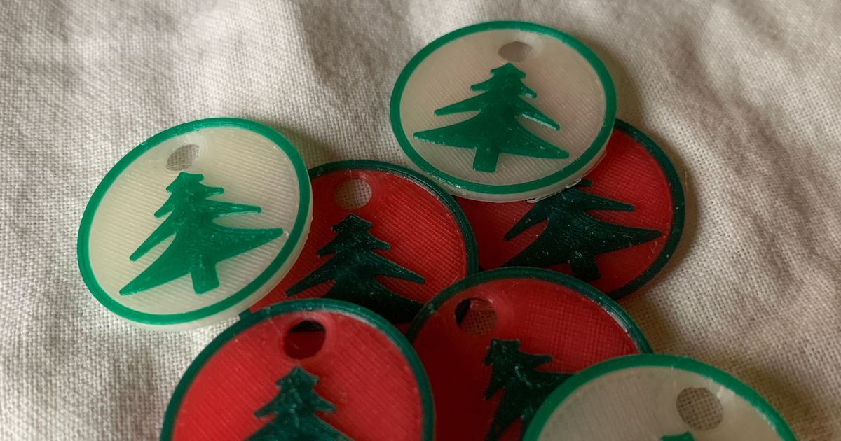 Christmas Tree shopping cart token by pLfuego | Download free STL model ...