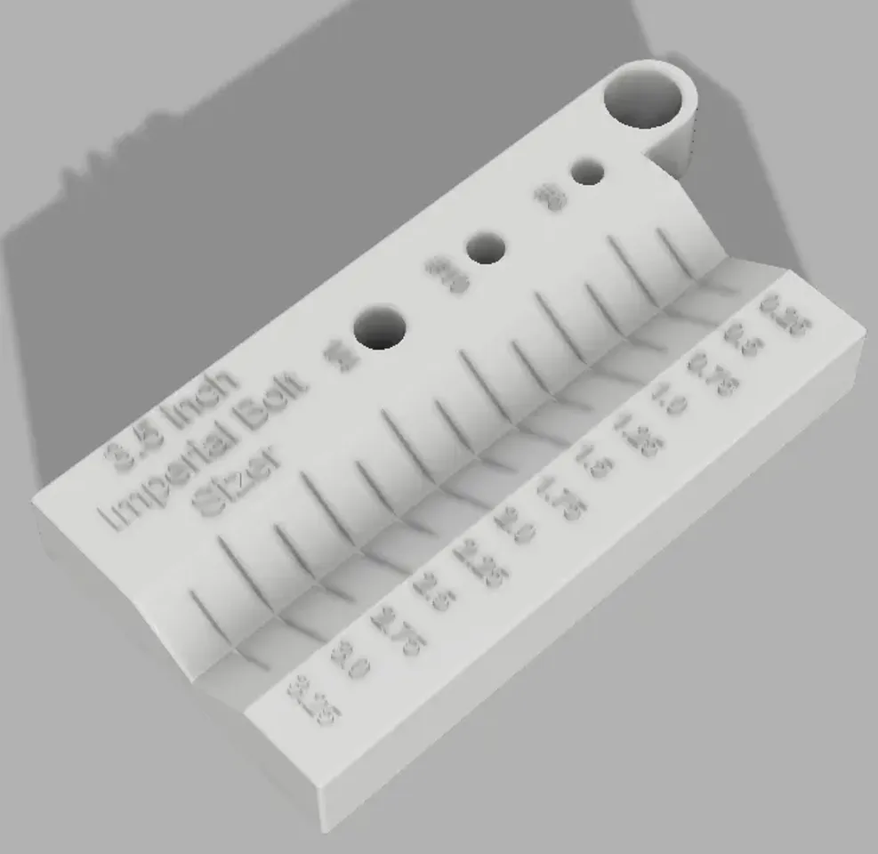 Imperial Bolt Sizer by MetaTrumpet | Download free STL model ...