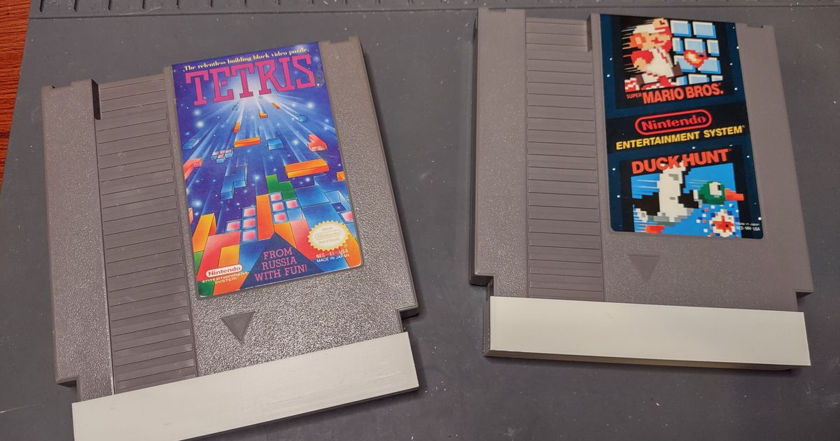 NES Cartridge Covers by goldcroat | Download free STL model ...