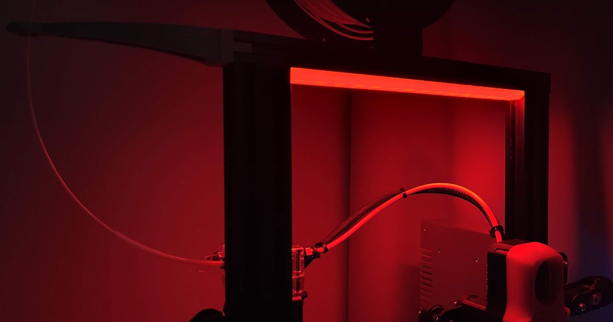 Ender 3 RGB light bar / led strip diffuser neopixel by KarolNI ...