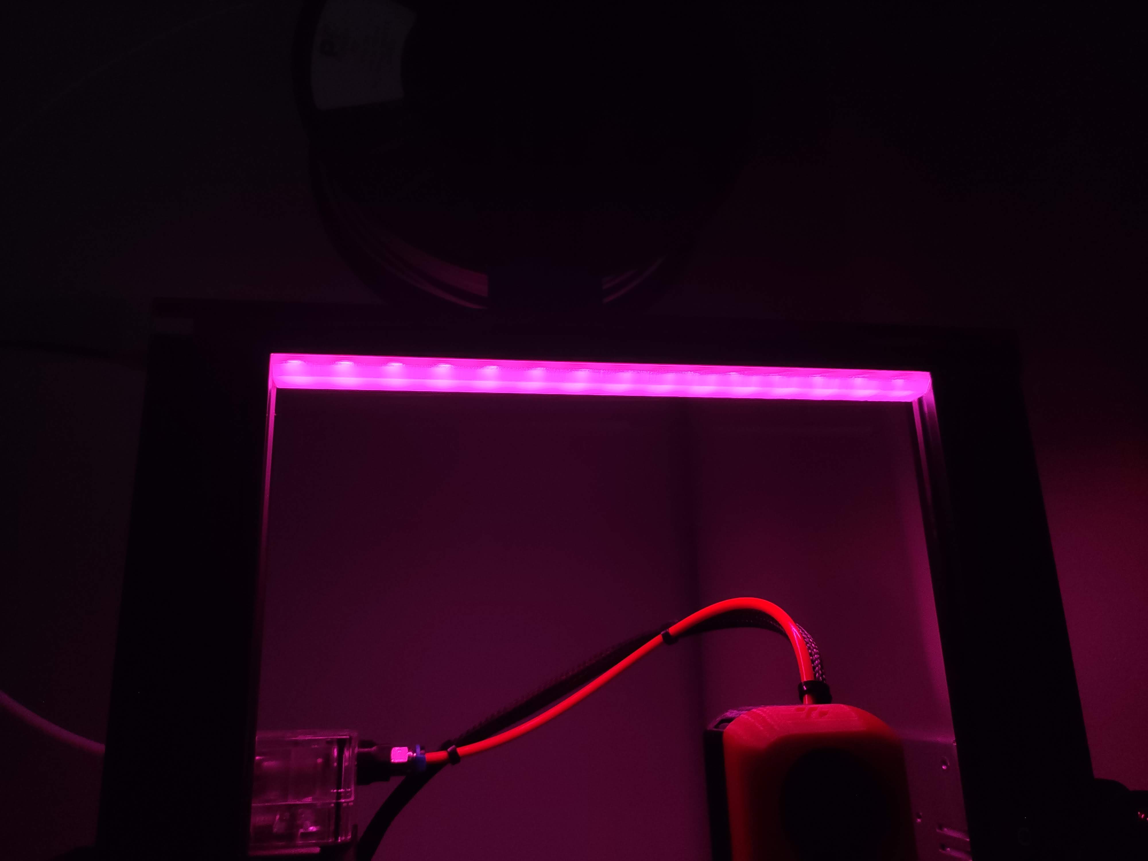 Ender 3 RGB light bar / led strip diffuser neopixel by KarolNI ...