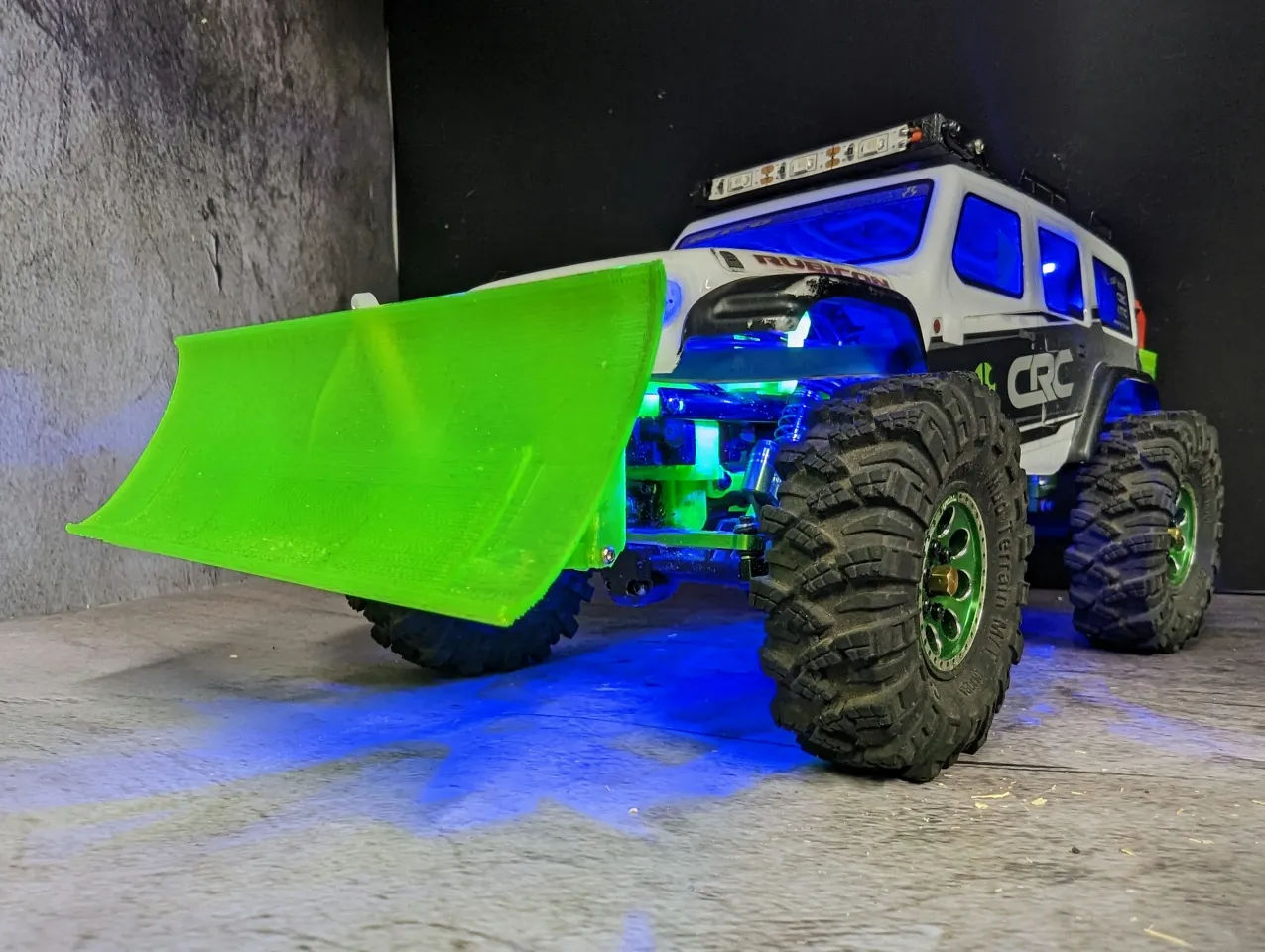 SCX24 - Snow Plow Mount for Emax Servos with 3mm LED Mounts by Chris | Download free STL model ...