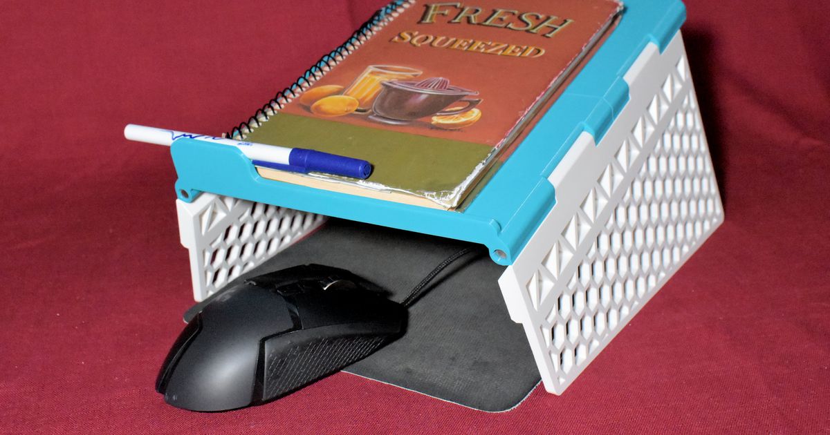 DS3D4U Folding Desk Notepad Holder by DS3D4U | Download free STL model ...