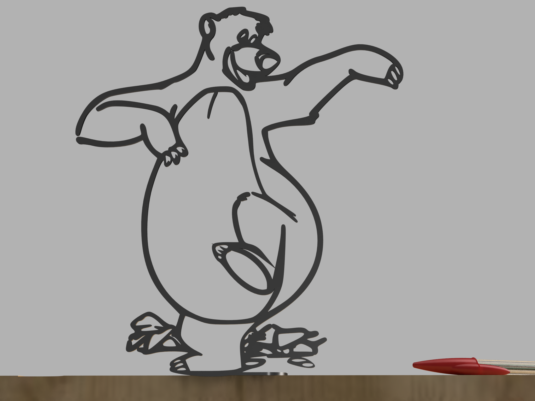 Baloo from The Jungle Book von Joe | Kostenloses STL-Modell ...
