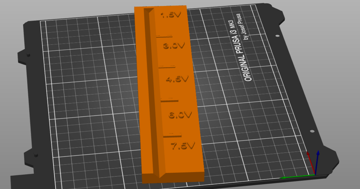 AA battery volt ruler by porek965 | Download free STL model ...