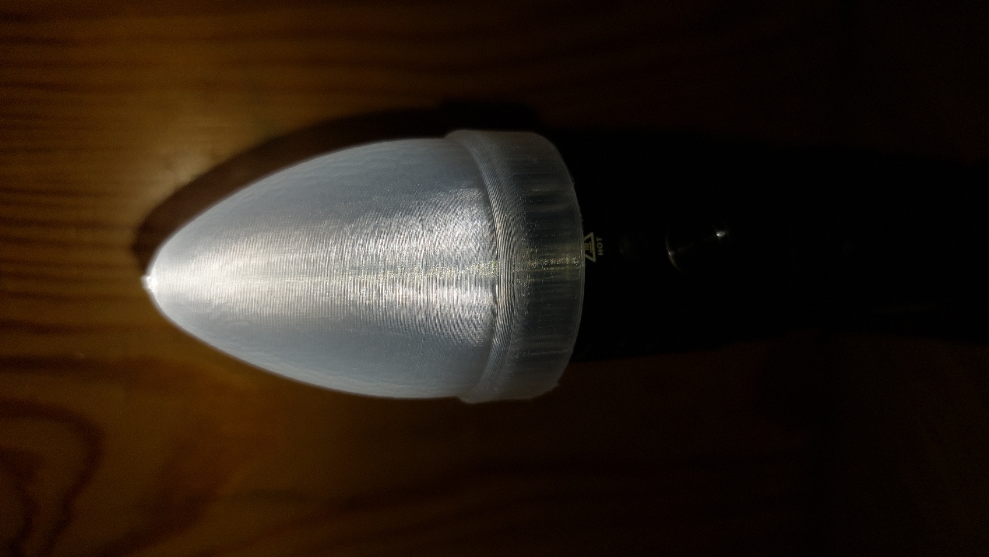 Flashlight diffuser by MADAO | Download free STL model | Printables.com