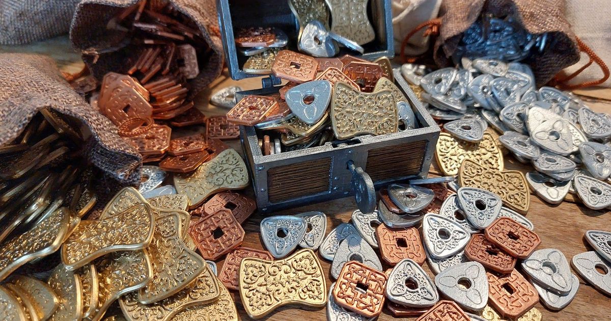 DnD Coins by Vivishka | Download free STL model | Printables.com