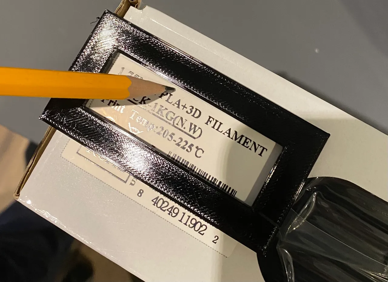 Filament tag holder and cut out frame 20x60mm by Ovland3D | Download ...