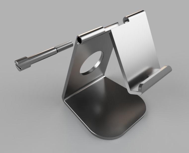 Tablet stand with adjustable angle by RobSmo | Download free STL model ...