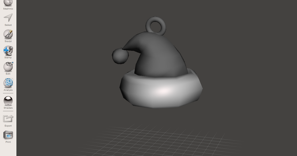 santa hat keychain by lil_wave | Download free STL model | Printables.com