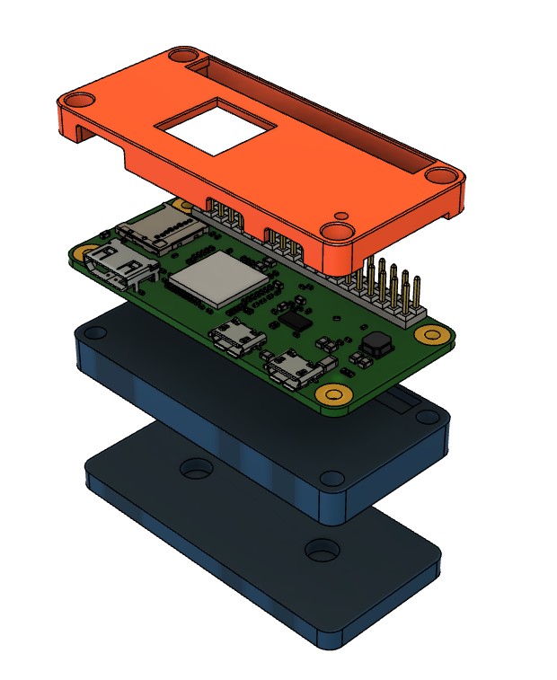 Minimalistic enclosure for Pi Zero W by Mecky1963 | Download free STL ...