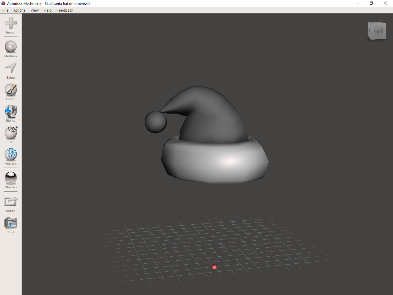 santa hat (low poly) by lil_wave | Download free STL model | Printables.com