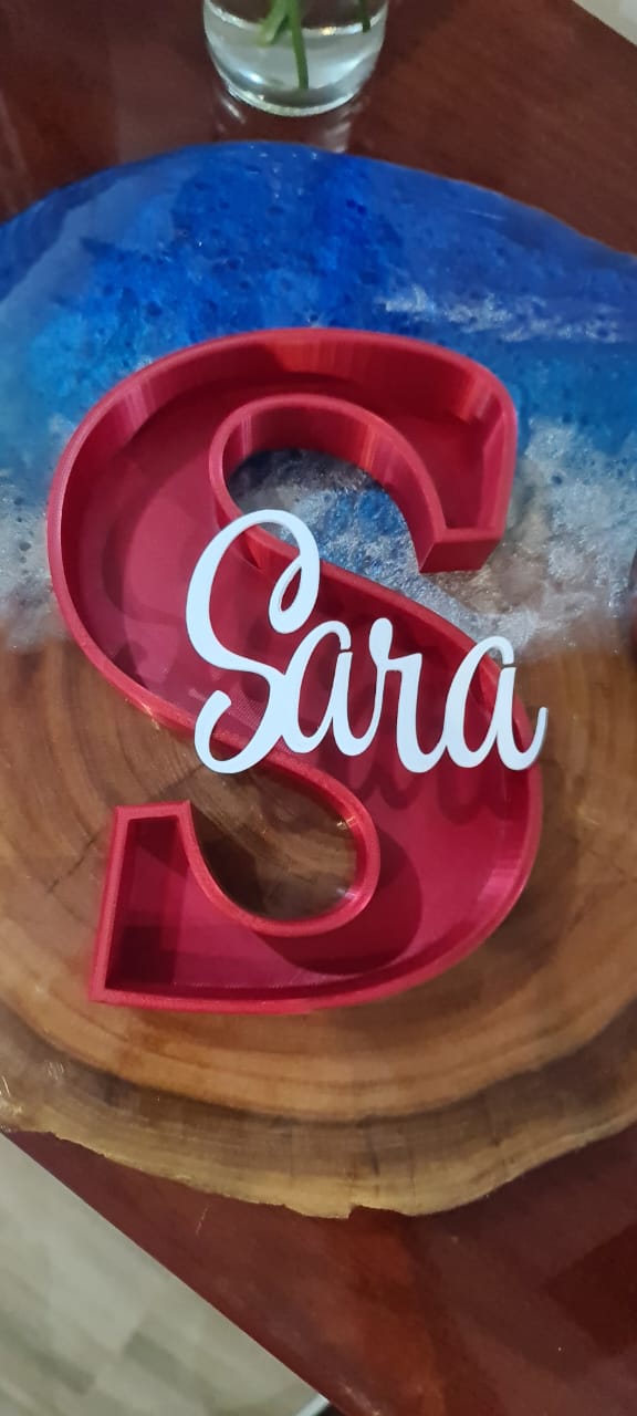 SARA NAME AND LETTER by al7lm99 | Download free STL model | Printables.com