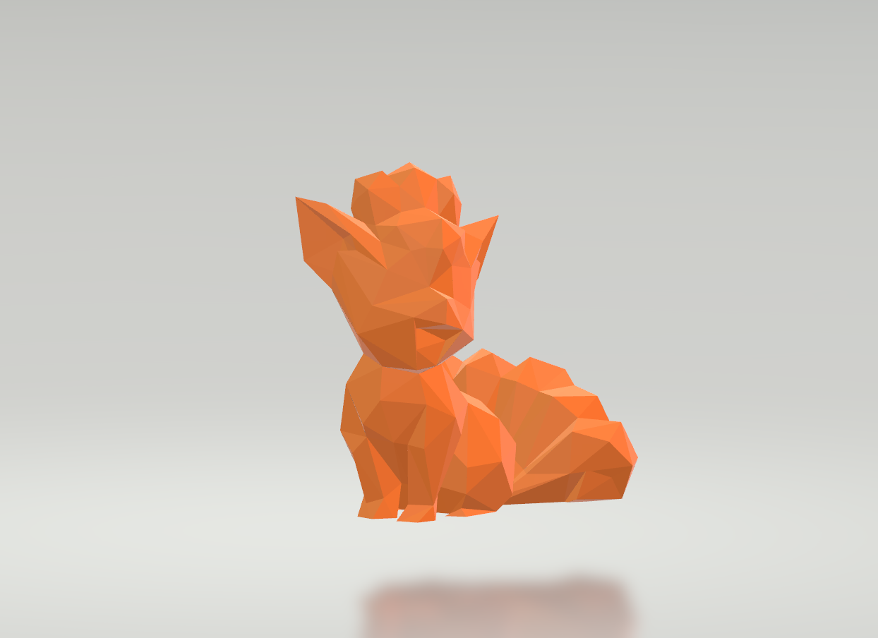 Low poly Vulpix by basset | Download free STL model | Printables.com