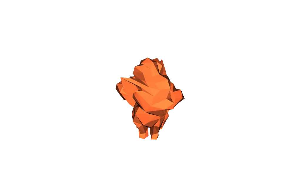 Low poly Vulpix by Basset02 | Download free STL model | Printables.com