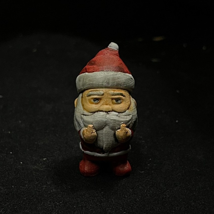 Santa Claus too tired (flipping off version) by Ning | Download free ...