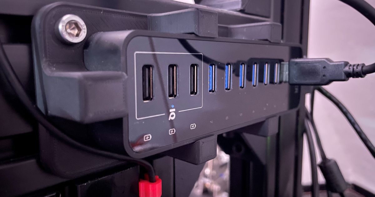 Anker 7+3 port USB Hub Mount - 4080 profile by Lanovar | Download free ...