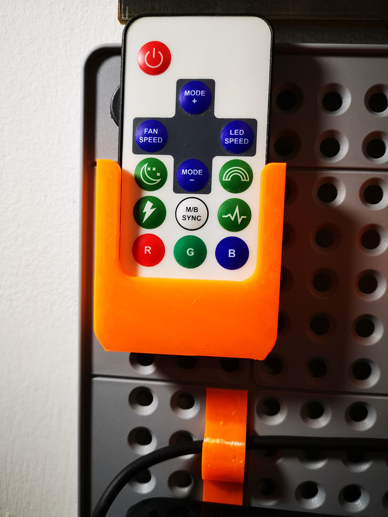 PC case Led remote holder for Keter Pegboard by ciubecca | Download ...