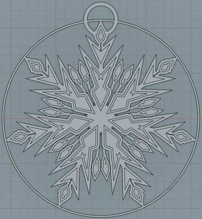 Snowflake Ornament by Justin B | Download free STL model | Printables.com