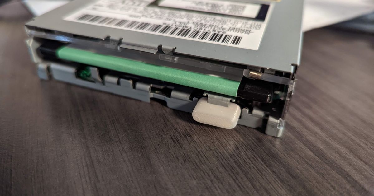 LS 120 / SuperDisk manual eject button (Matsushita / Imation) by ...