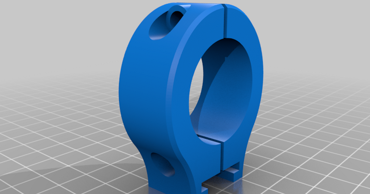 Nerf Rail 30mm Scope Rings by FaceHaver | Download free STL model ...