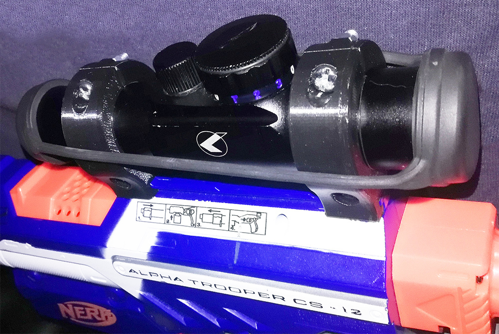 Nerf Rail 30mm Scope Rings by FaceHaver | Download free STL model ...