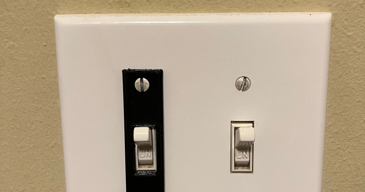 Light switch identifier by NicolasK | Download free STL model ...