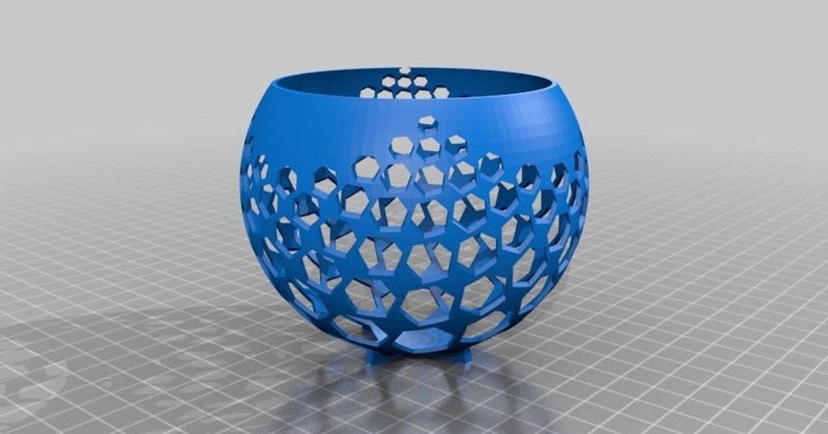 Projection map of hexagons by Stefan | Download free STL model ...