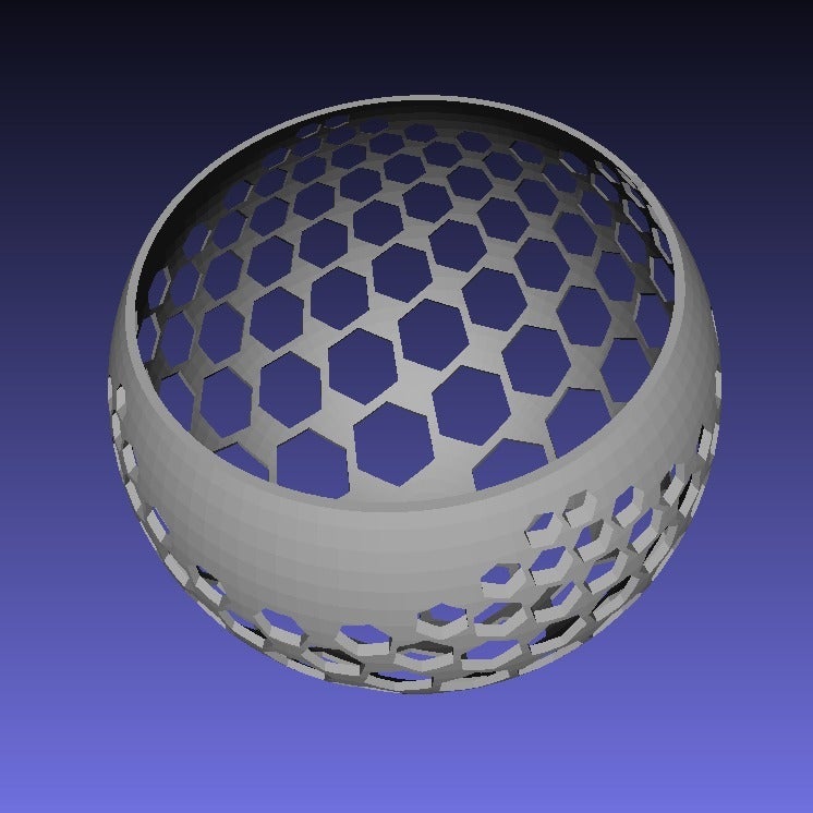 Projection map of hexagons by Stefan | Download free STL model ...