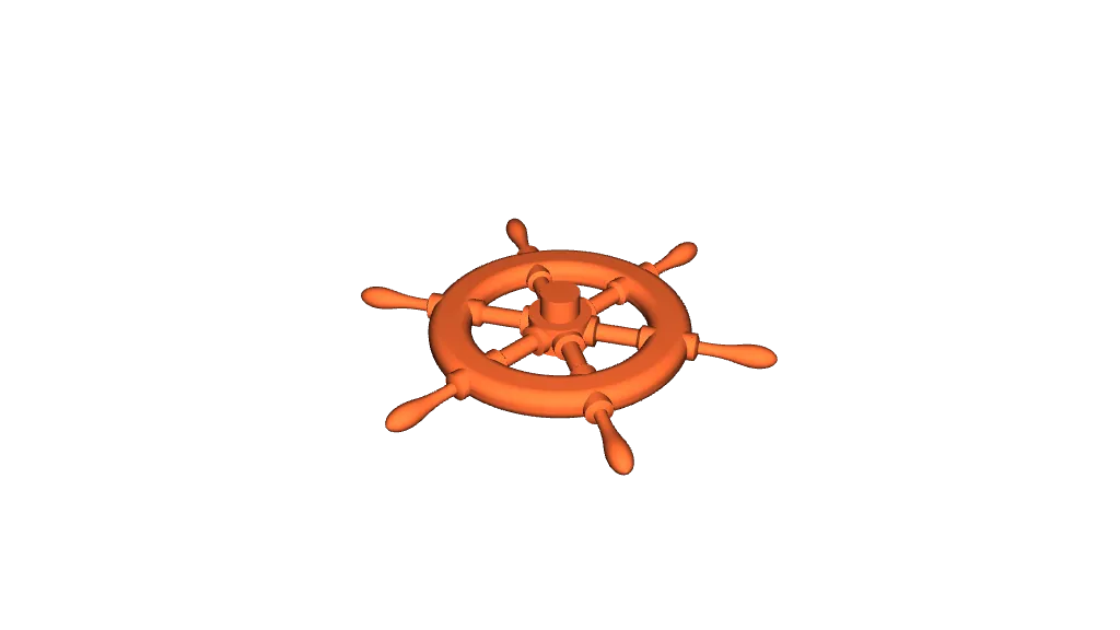 Helm Wheel Knob by linkSC | Download free STL model | Printables.com