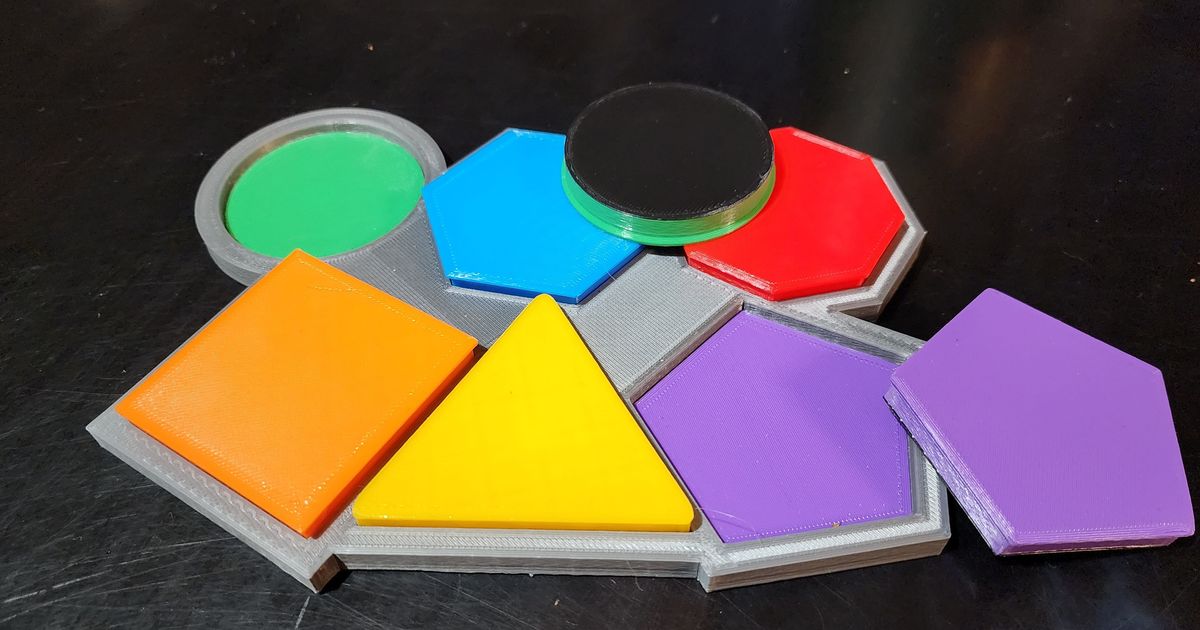 Kids Magnet shape / color toy puzzle by erick.siders | Download free ...