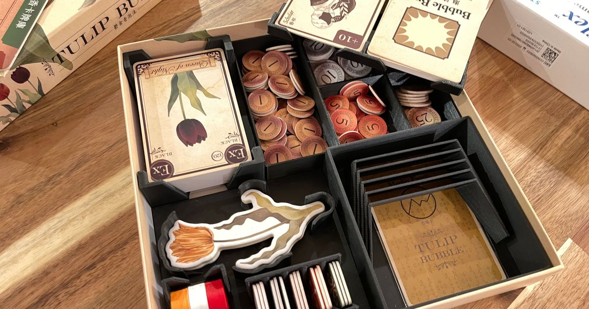 Tulip Bubble 2nd Ed Organizer/Insert by ThsJstIn | Download free STL ...