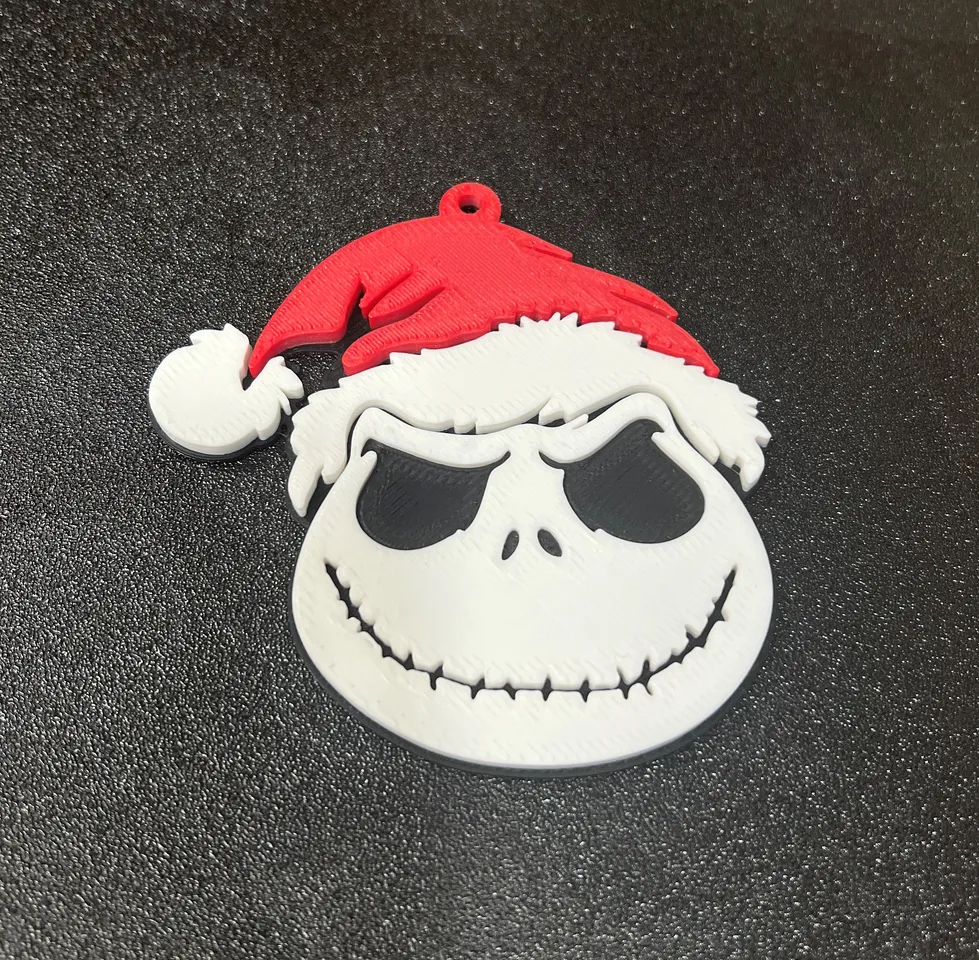 Ornament - Jack with Santa Hat by Jason M. | Download free STL model ...