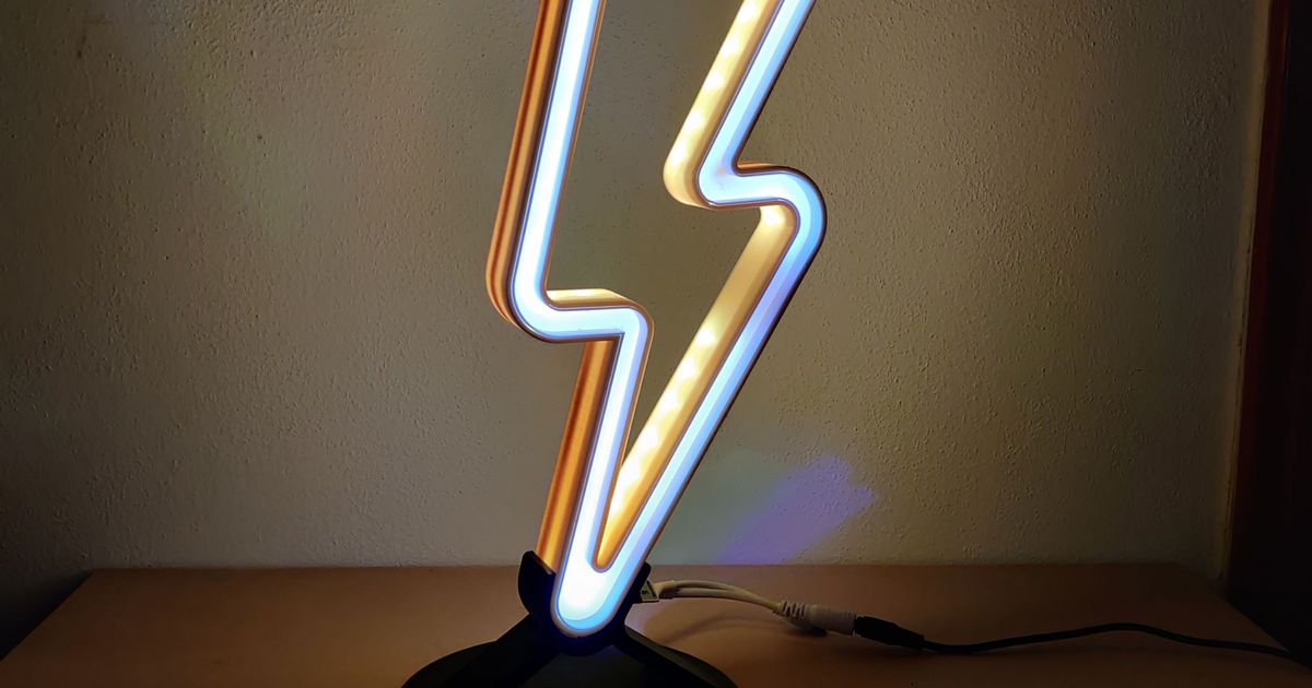 LIGHTING BOLT LAMP by A.F_3D Print | Download free STL model ...