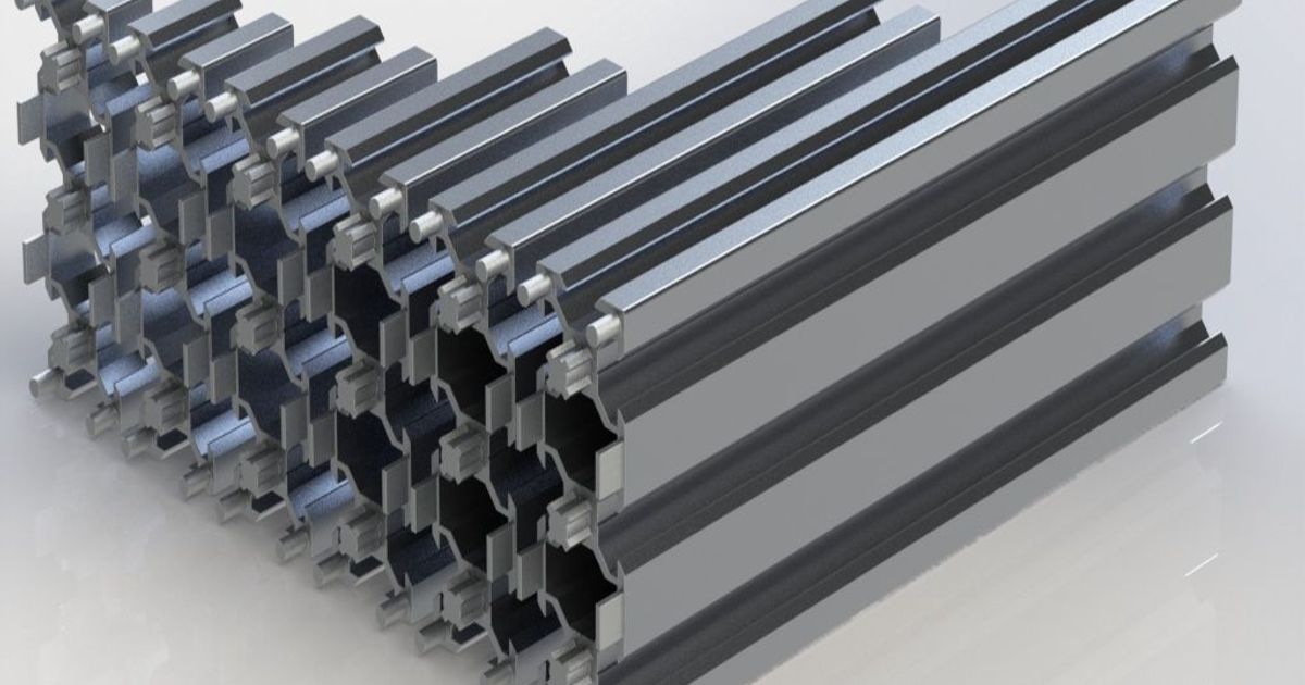 Profilati estrusi in alluminio 20mm x 60mm V-SLOT modulari by ...