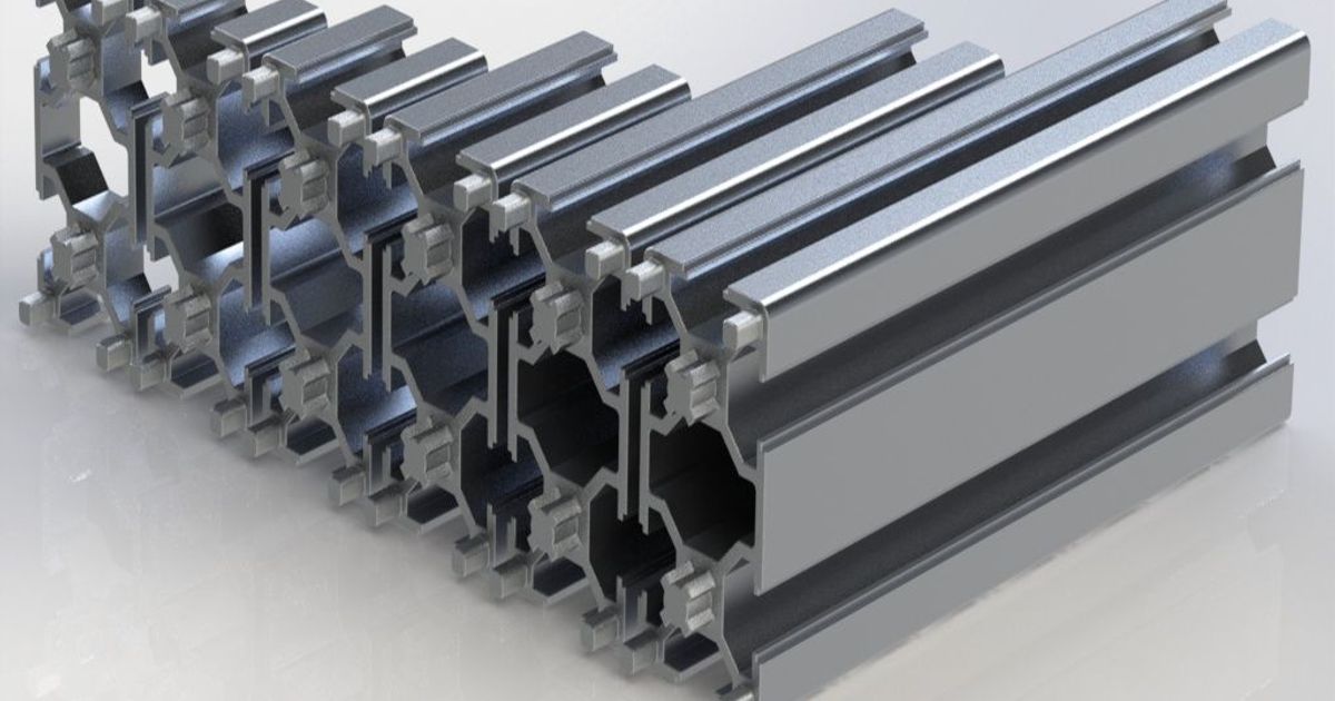 Profilati estrusi in alluminio 30mm x 60mm T-SLOT 8mm modulari by ...