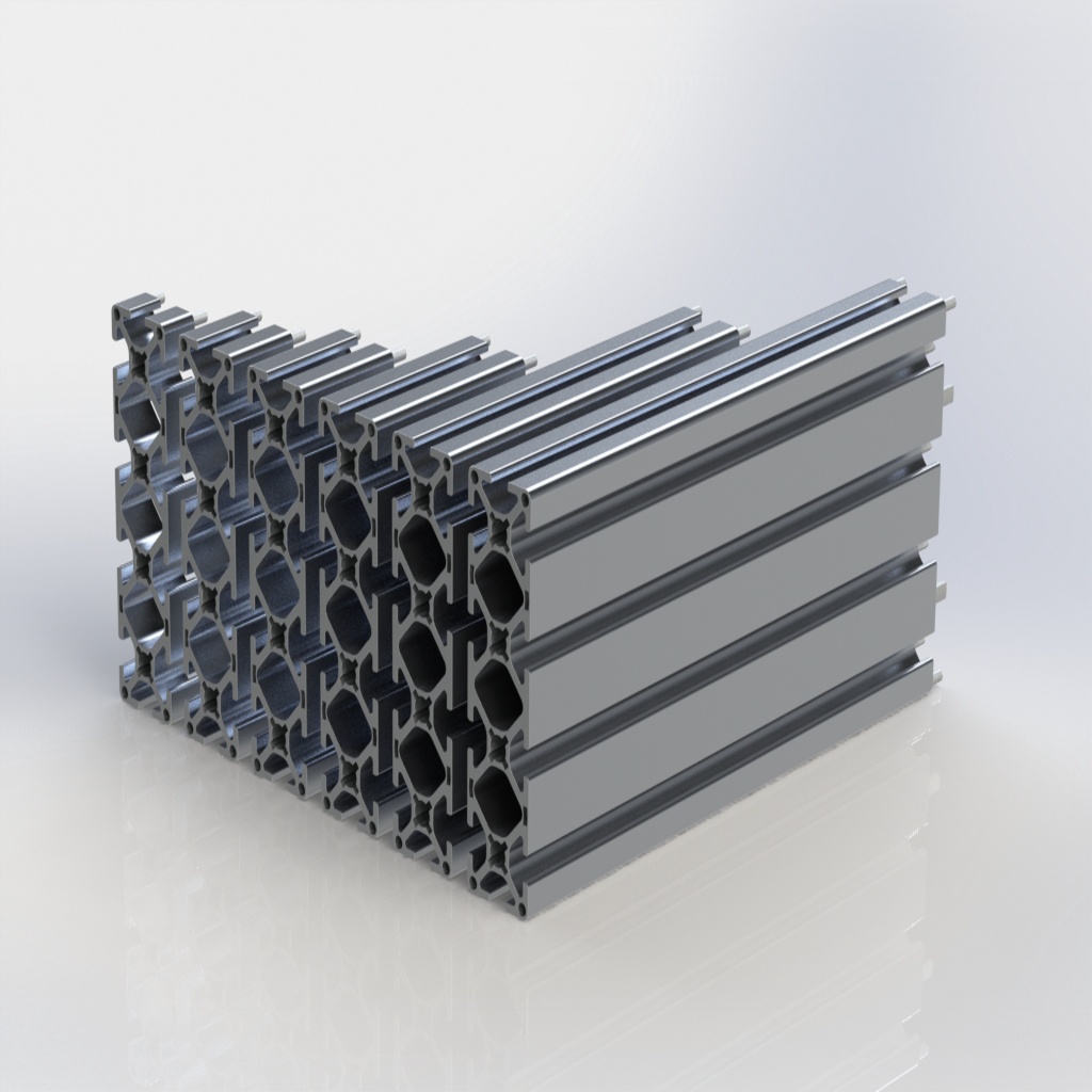 Profilati estrusi in alluminio 20mm x 80mm GENERICO-SLOT modulari by ...