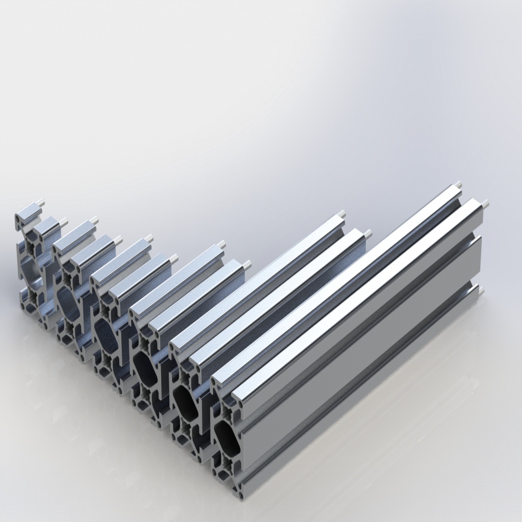 Profilati estrusi in alluminio 20mm x 40mm GENERICO-SLOT modulari by ...