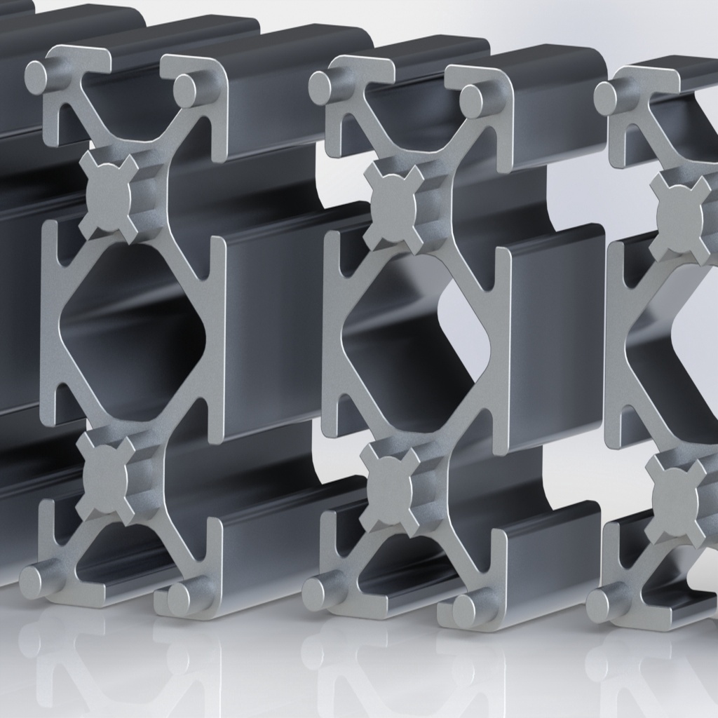 Profilati estrusi in alluminio 20mm x 40mm GENERICO-SLOT modulari by ...