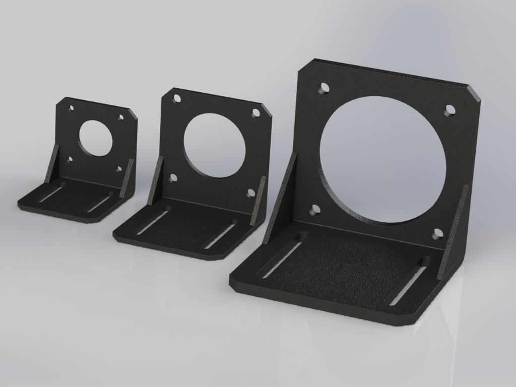 Staffe ad L - Bracket NEMA 17 - NEMA 23 - NEMA 34 by Nanodesigner ...