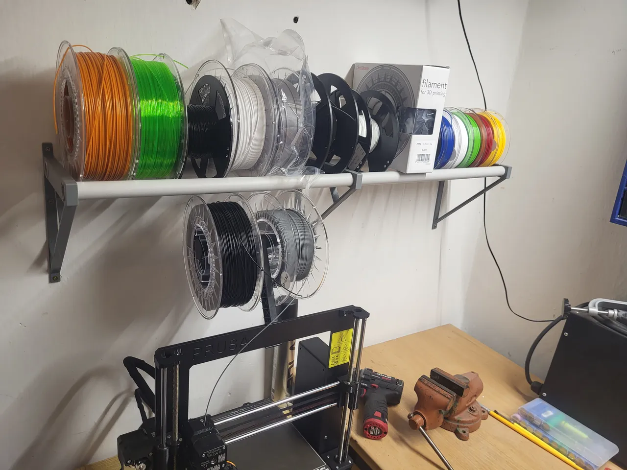 organizer for spools of filament by vavy | Download free STL model ...