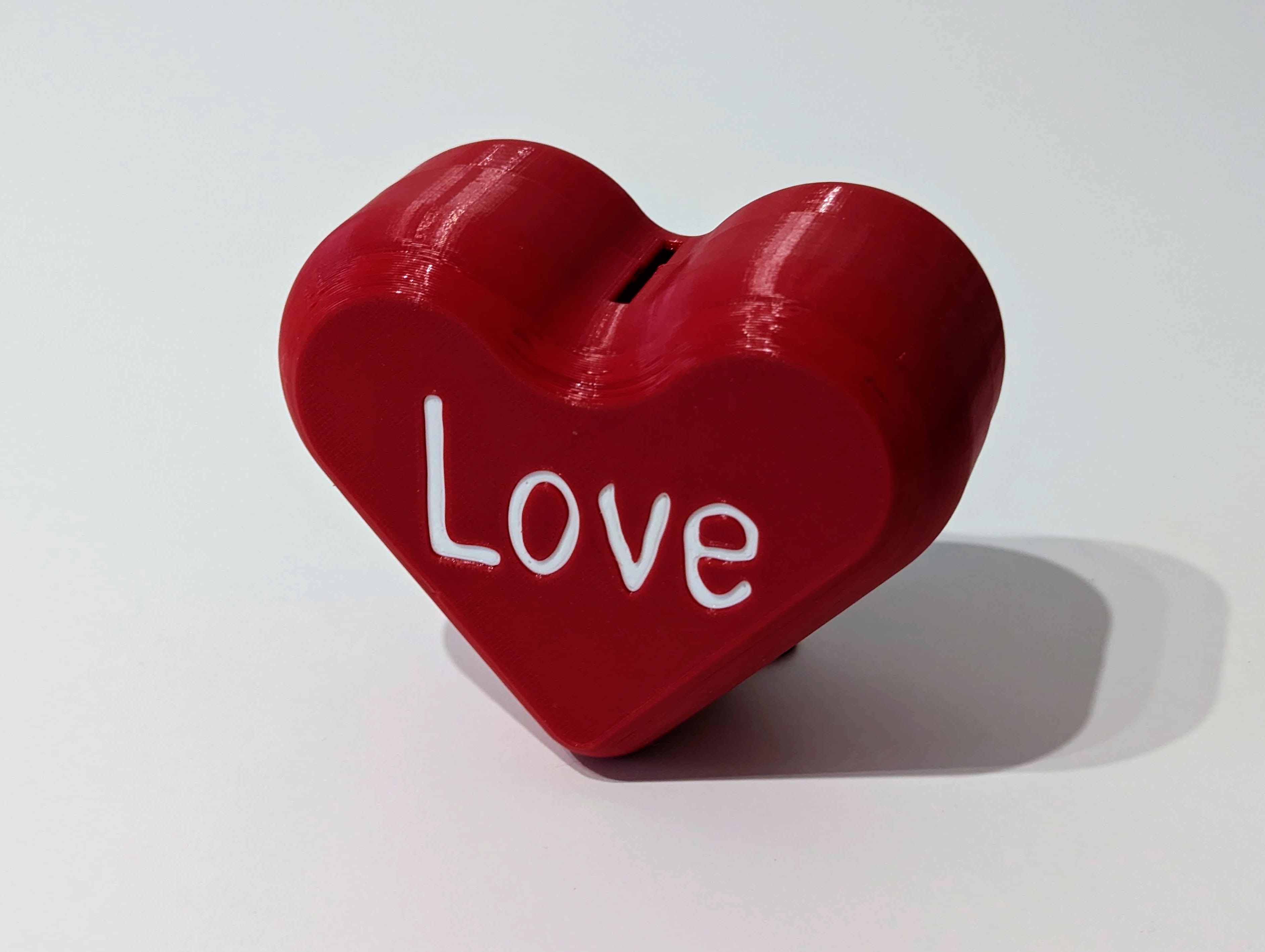 Love Piggy Bank by Drop.3D | Download free STL model | Printables.com