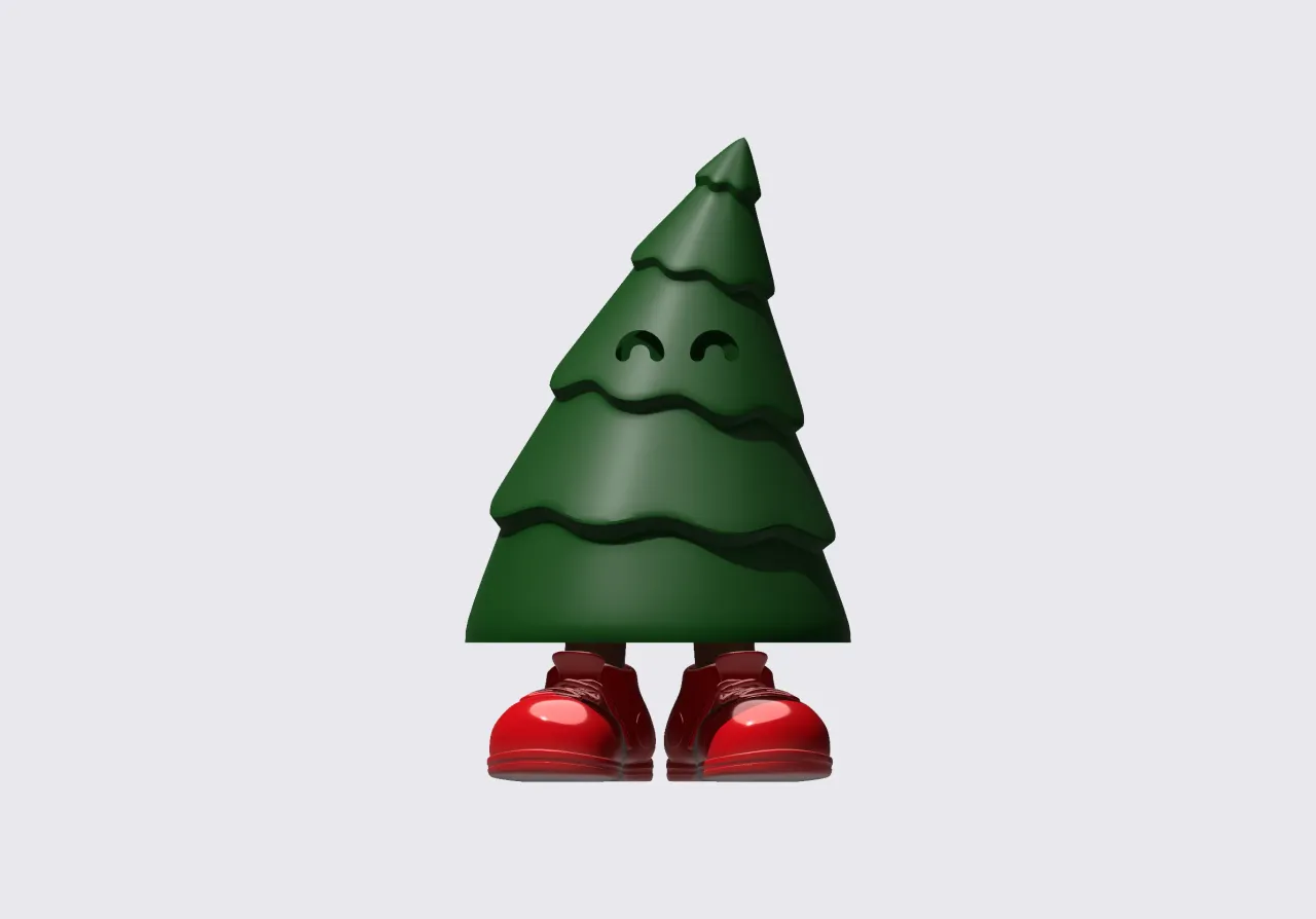 Cute Christmas tree with shoes by PrintThatBoii | Download free STL model | Printables.com