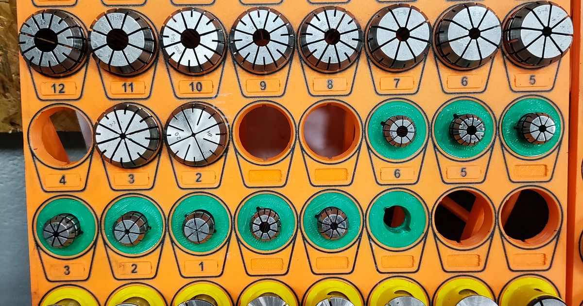 Universal ER collet stand (dual color optional) by Bogdan | Download ...