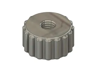 M10 BUTTON NUT by PGold | Download free STL model | Printables.com